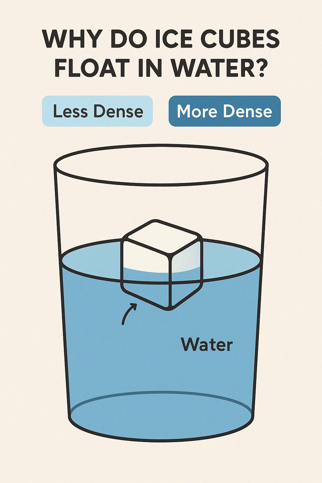 Why Do Ice Cubes Float but Rocks Sink? – PapaBot